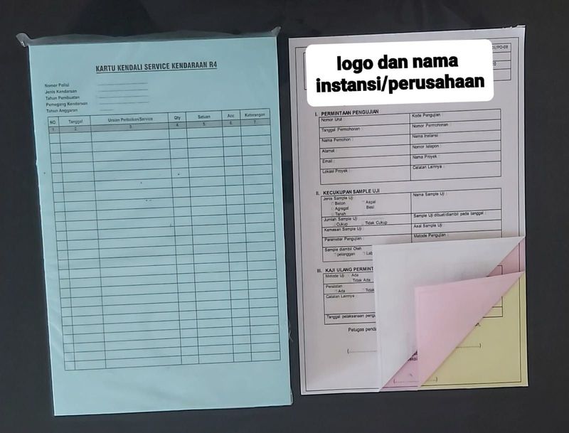 Format / Blangko Kertas Play NCR Logo Instansi by Krisna