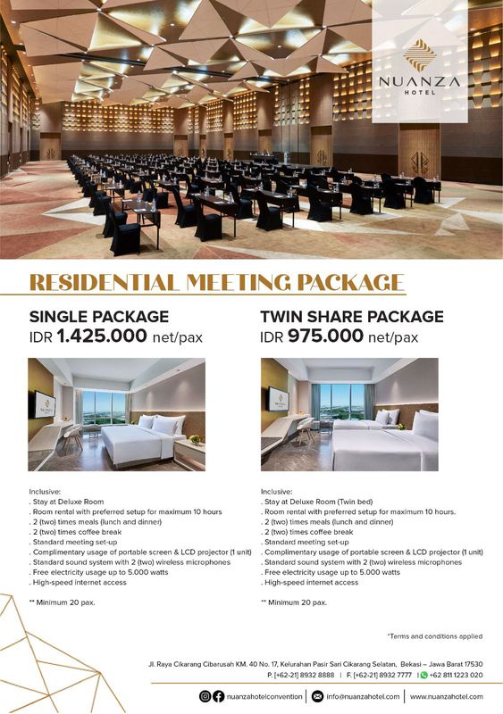 Data Paket untuk Fullboard Meeting Package