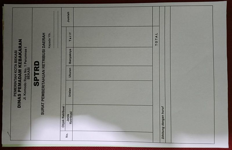 Cetak NCR 1 Folio Rangkap 3