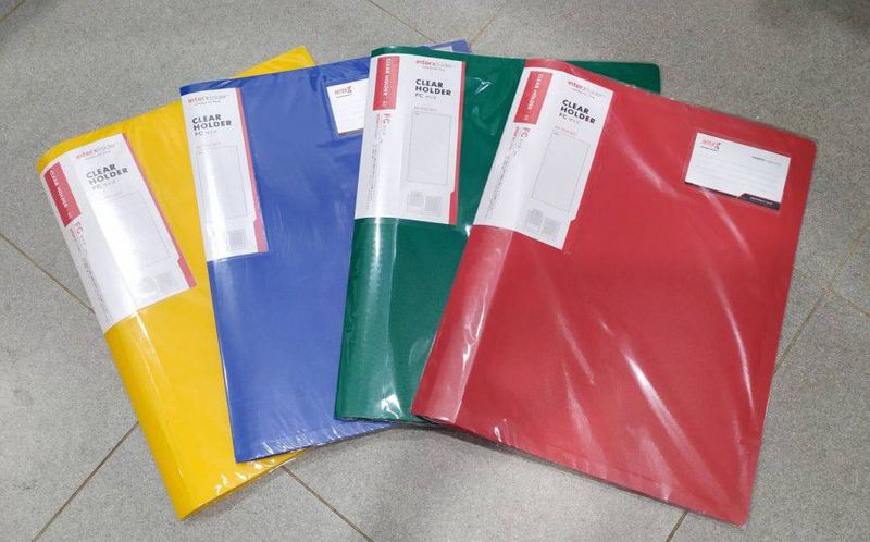 Clear Book Plastik Holder isi 60 / 40 / 20 pocket F4 - Isi 20