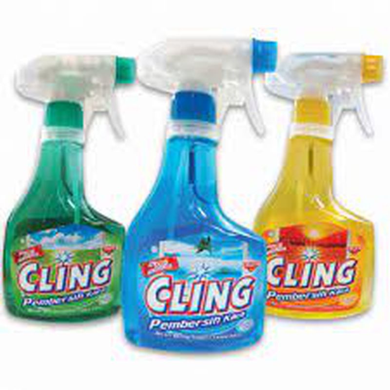 Glass Cleaner Kaca Botol Cling 440ML