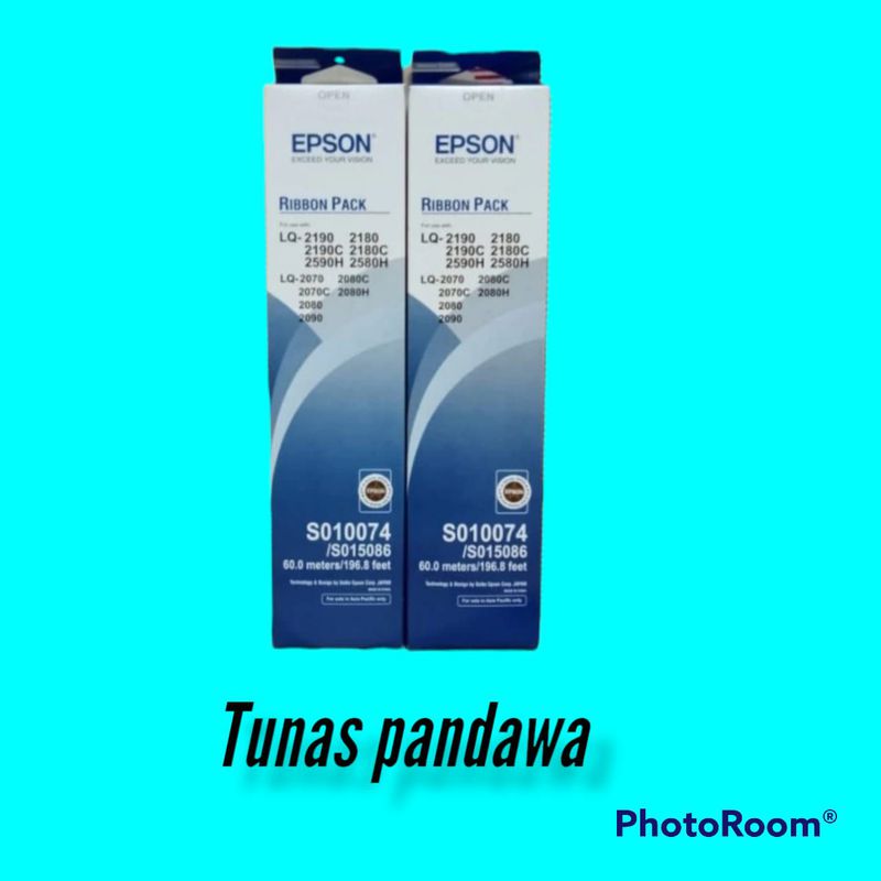 epson ribbon cartridge/ pita Epson lQ 2190 HITAM ORIGINAL tns