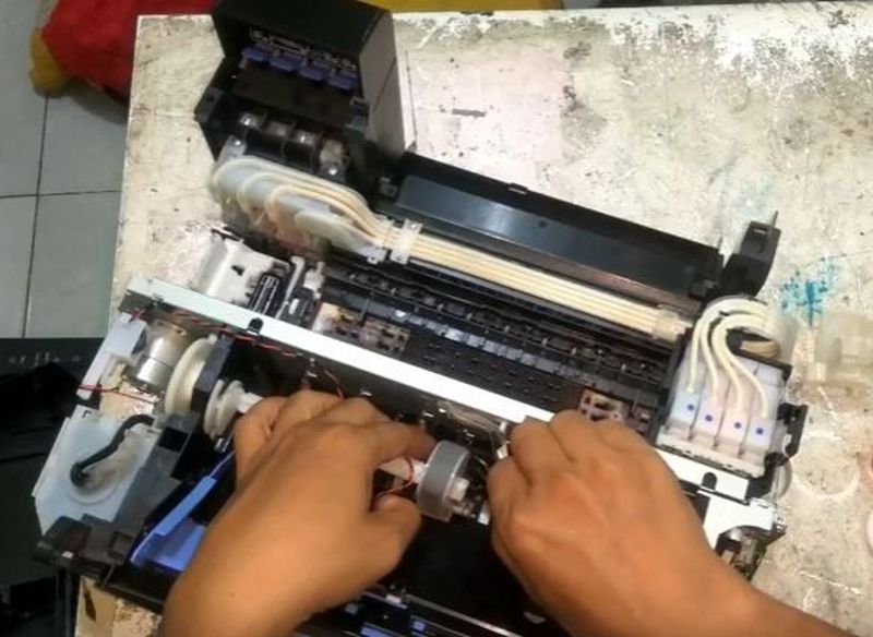 Service Printer (Ganti Roller Atas Bawah)