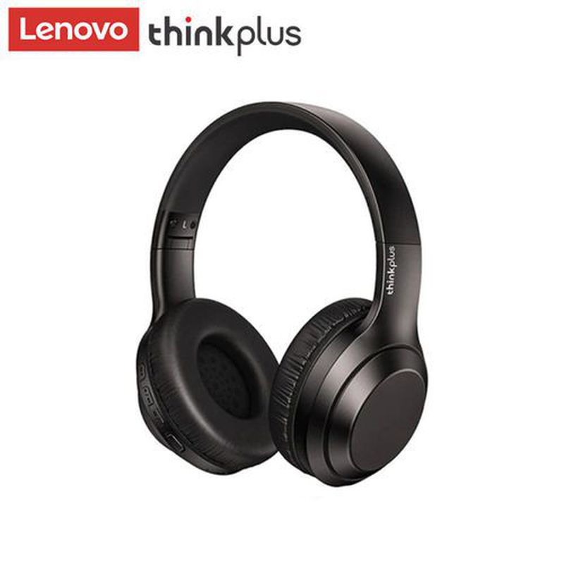 THINKPLUS LENOVO TH10 HEADPHONE BLUETOOTH HEADSET EARPHONE V5.0 - Hitam