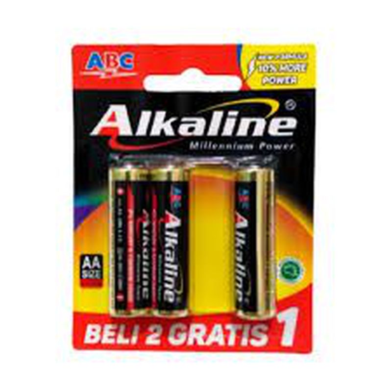 Battery ABC Alkaline AA isi 3 pcs