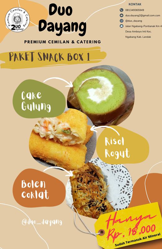 Snack Box Paket 1 - Jenis Kue