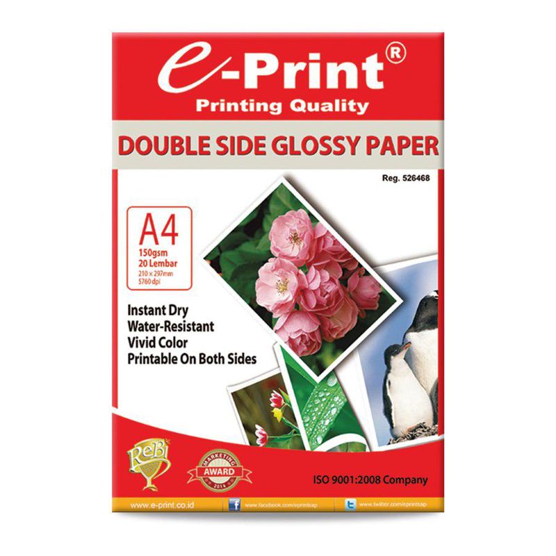 Kertas Double Side Glossy A4 150 gsm
