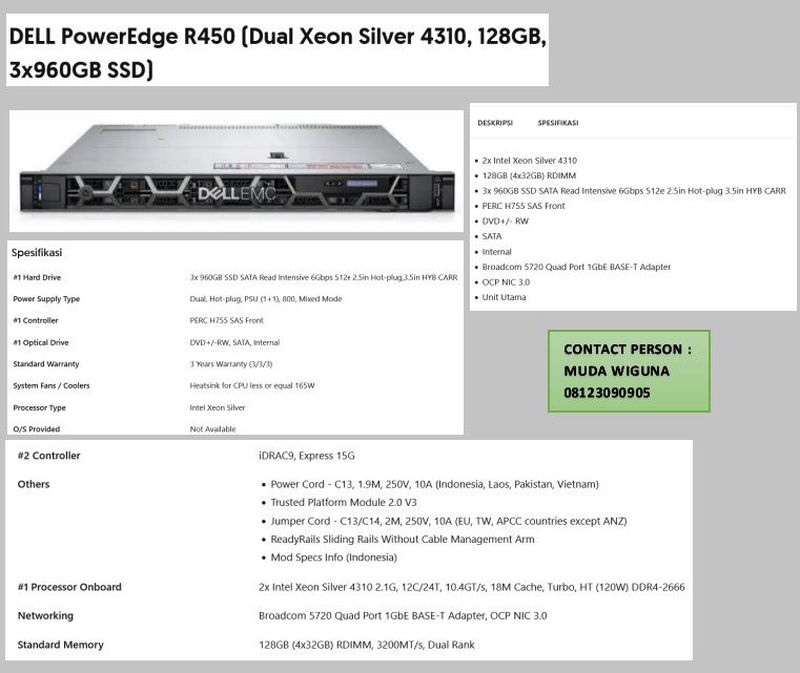 SERVER DELL PowerEdge R450