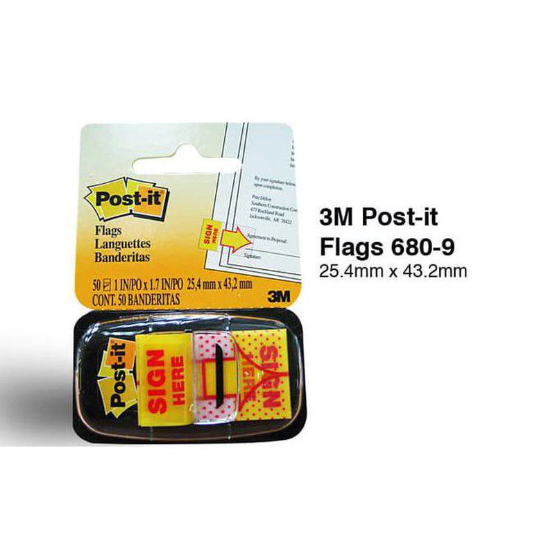 Post It Sign Here 3M