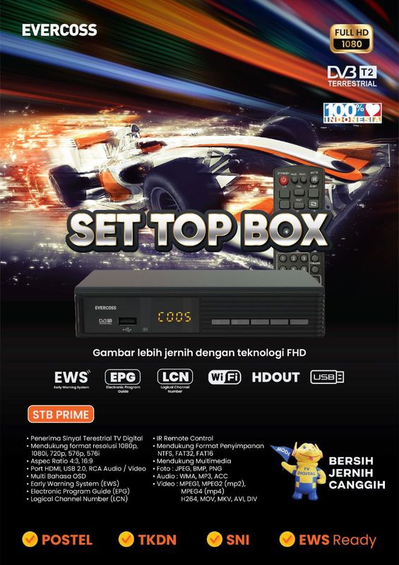 Evercoss Set Top Box STB Prime