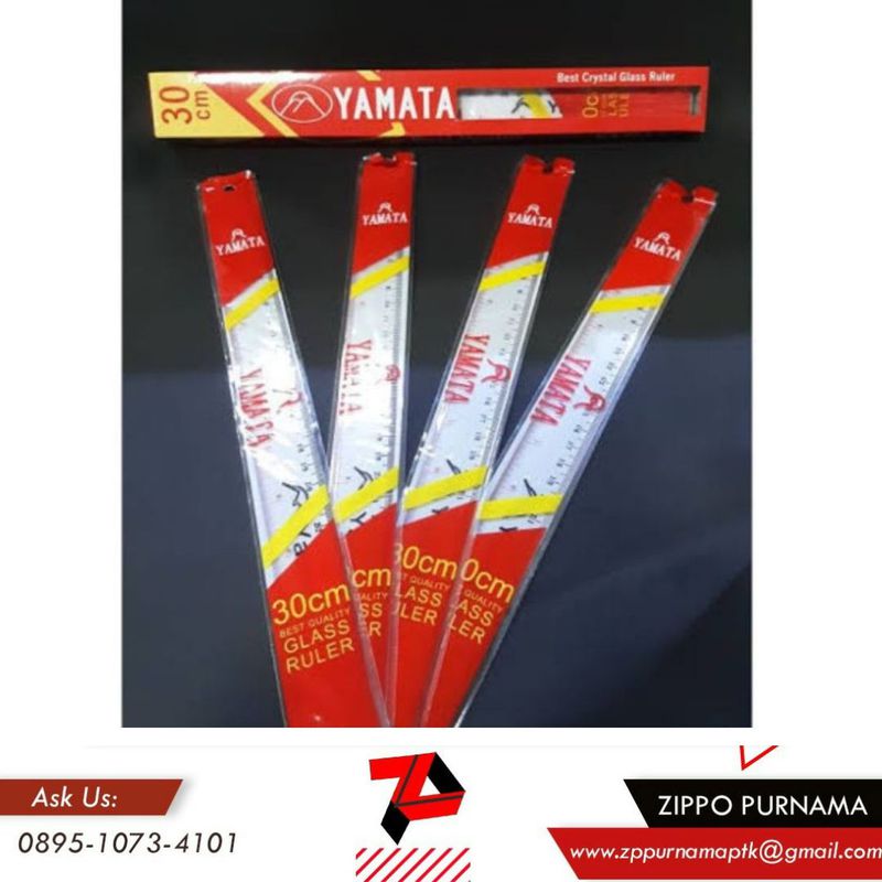 penggaris plastik 30cm