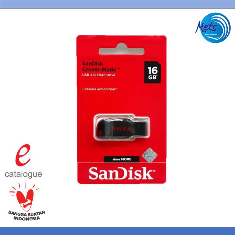 Sandisk 16GB Cruzer Blade Flash Disk USB Flash Drive / Flashdisk