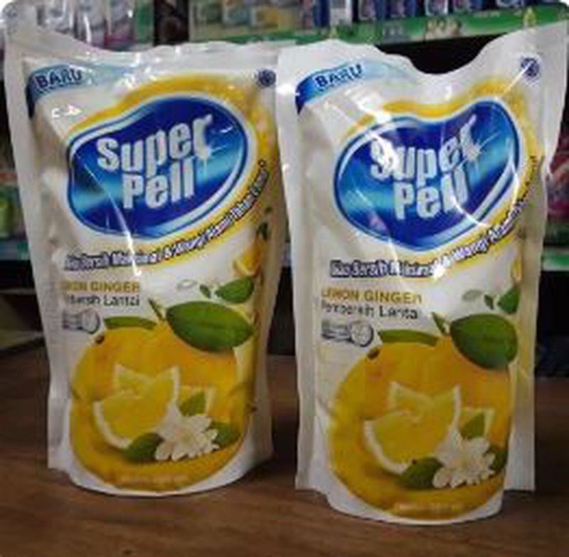 Super pell pembersih lantai lemon ginger 780 ml /pcs