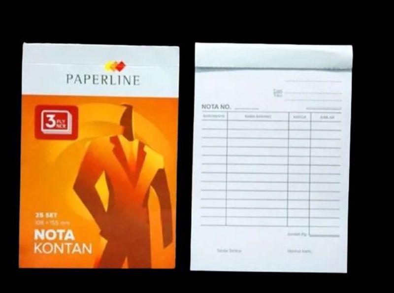 Nota 3 Play Ukuran Kecil Merk Paperline ( Harga Per Pak) 1 Pak Isi 10 Pcs