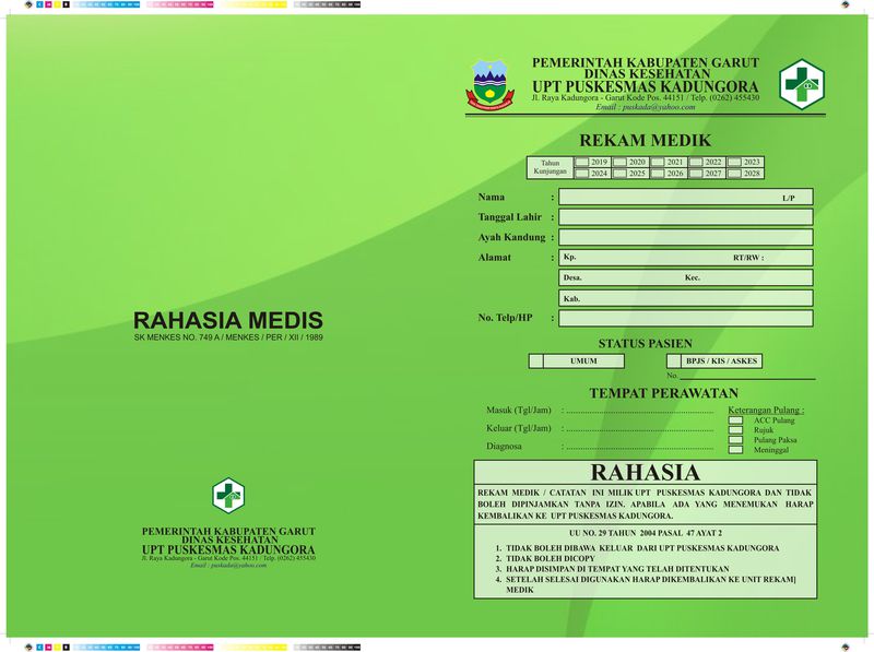 Map Rekam Medik Rawat Inap Plus Isi