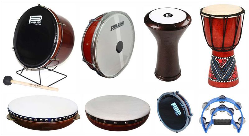 Alat Musik Hadrah Rebana Komplit