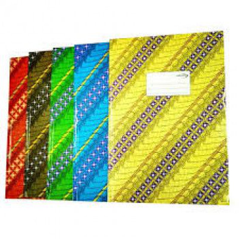 Buku Agenda Folio Garis | Motif Batik - Kuning