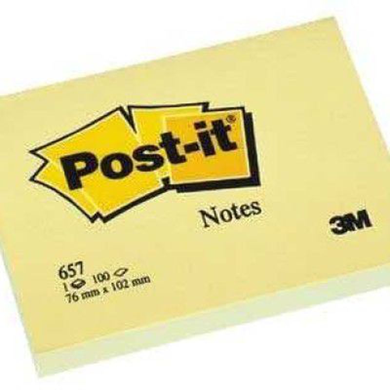 Kertas Note Post-it uk 657 /isi 12 buah/pack