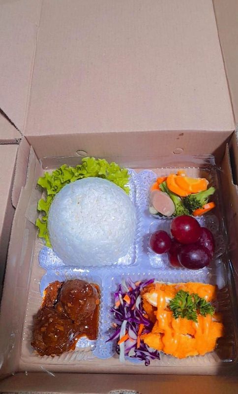 nasi box nasi kreni daging sapi