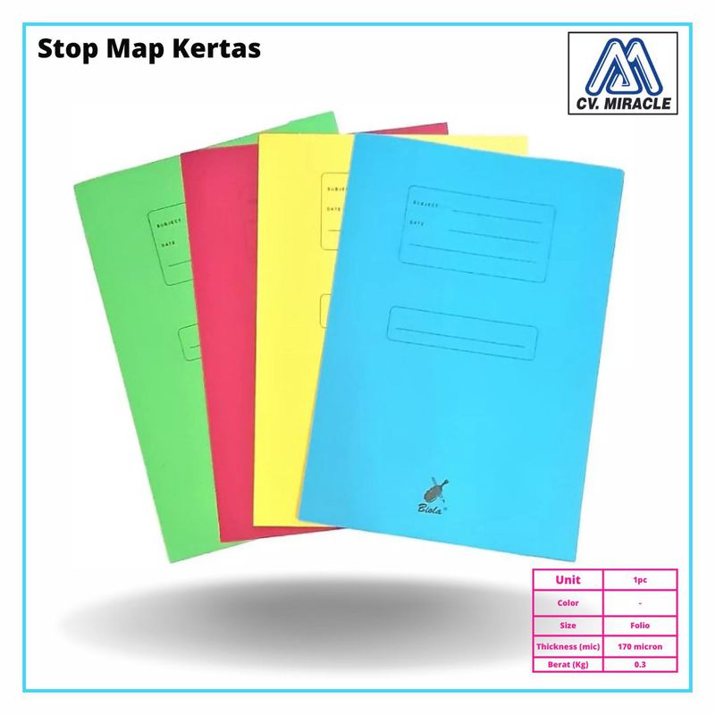STOPMAP KERTAS FOLIO - Merah