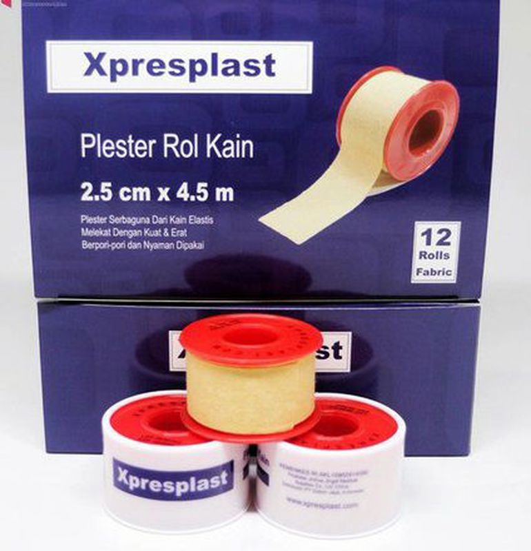 Xpresplast Roll 2.5cm x 4.5m GidCare / Plester Kain Plester Luka roll ...