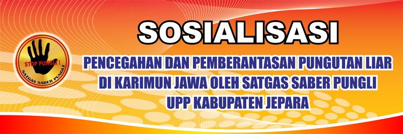 Banner Saber Pungli anti korupsi