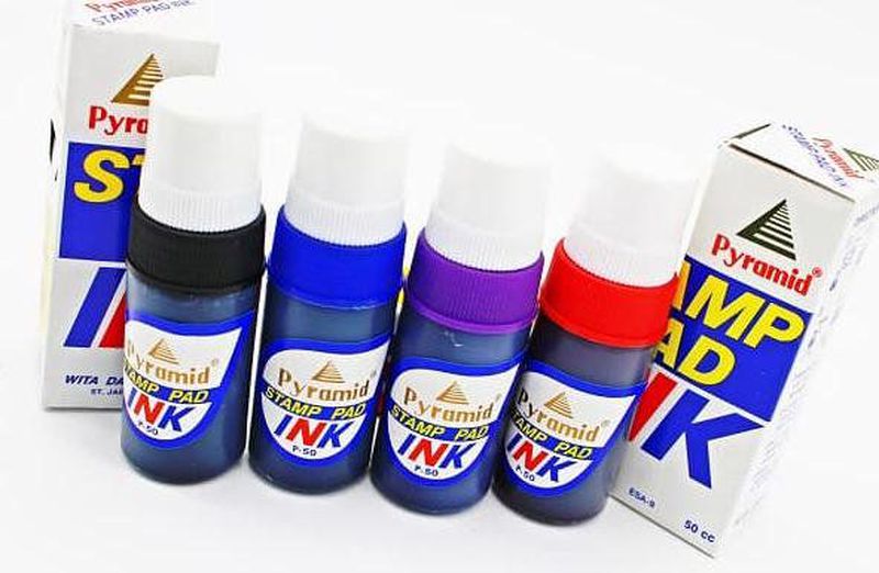 Tinta Cap / Stempel Stampad Ink Pyramid - Merah