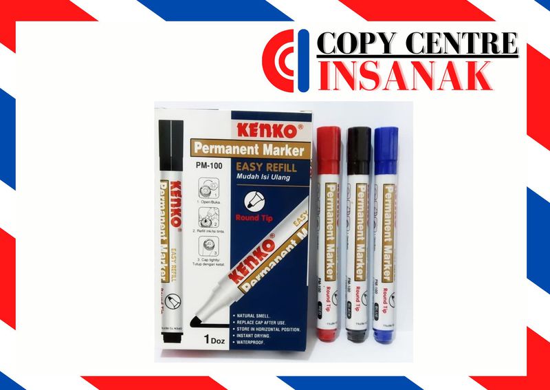 Spidol Permanent Kenko - Merah