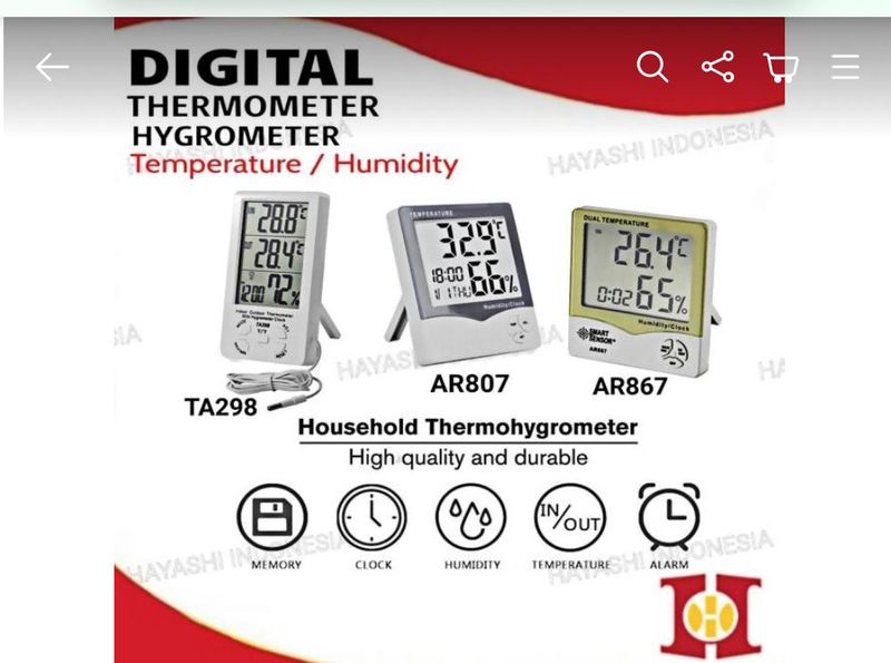 Thermometer ruangan digital