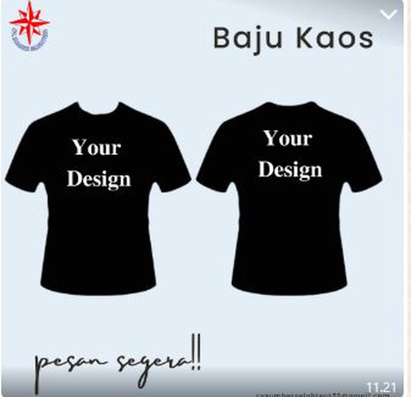Baju Kaos Outing Putih