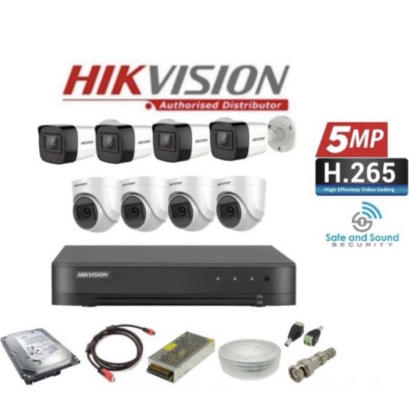 CCTV 8 Camera (Rekam Gambar & Suara)