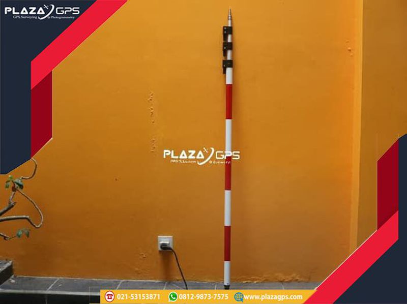 Telescopic Range Pole / Prism Pole / Pole Prisma 5 Meter / 5M