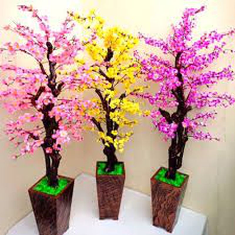 BUNGA PLASTIK DEKORASI BESAR