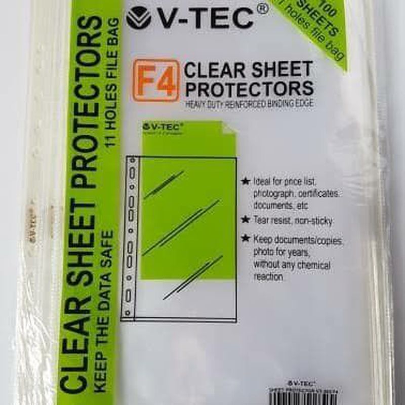 Sheet Protector F4 Vtec