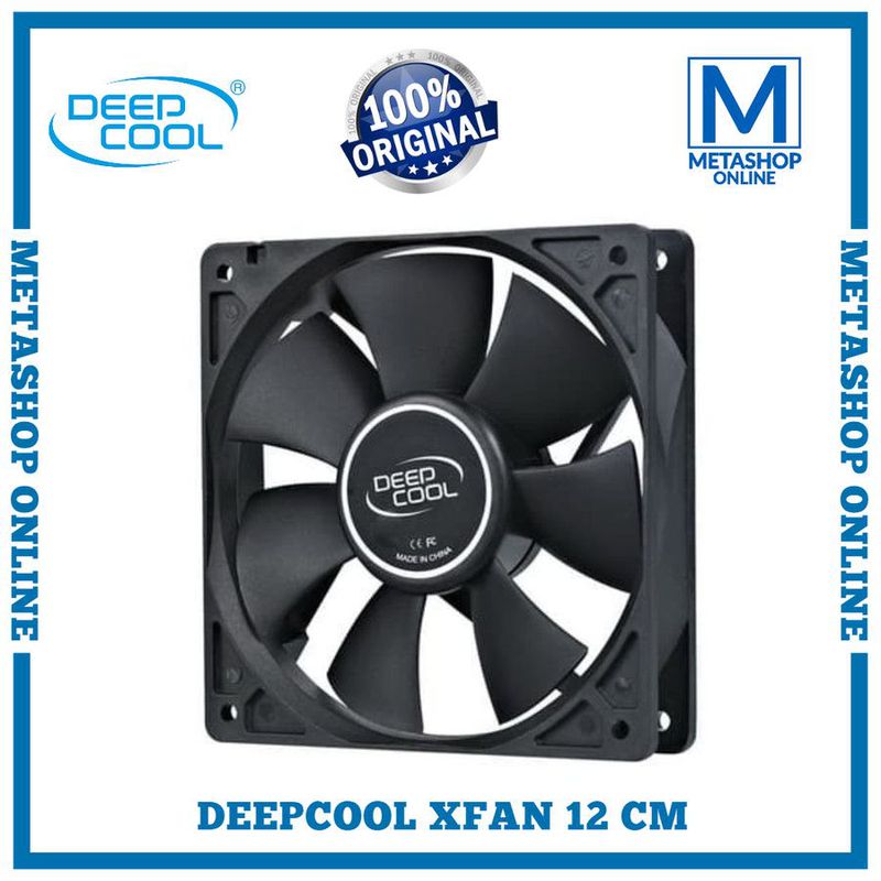 Deepcool Xfan 120 Black Hitam PC Fan Kipas Case Casing Komputer 12cm
