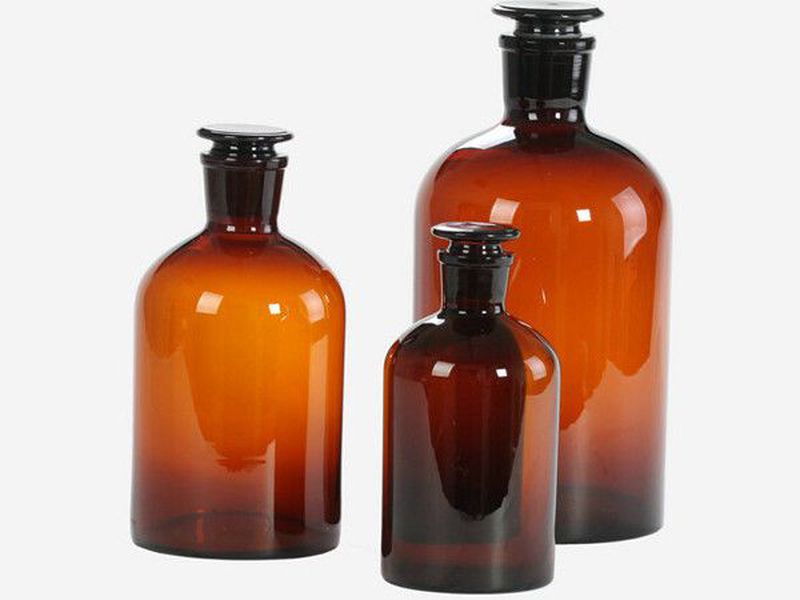 Botol Reagent Gelap Mulut Sempit 500 mL