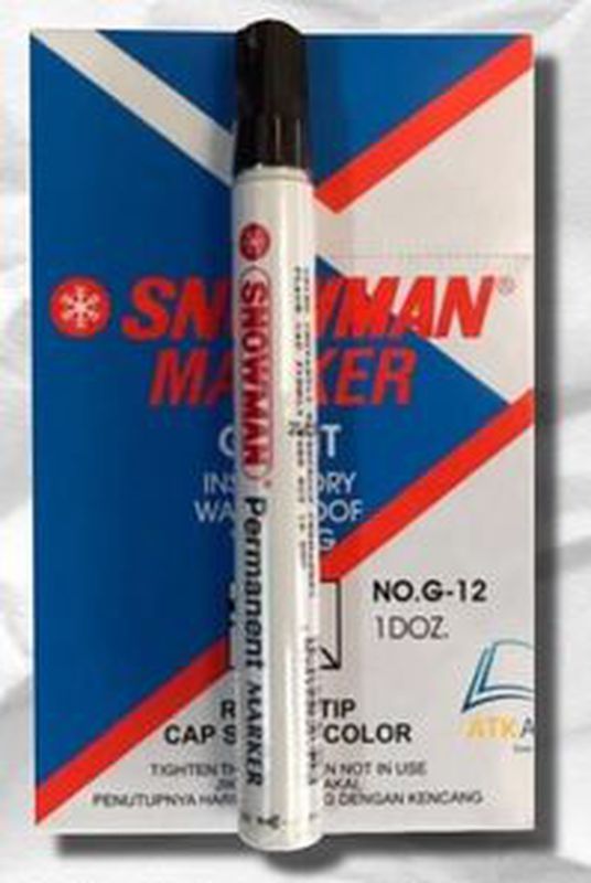 SPIDOL G12 PERMANENT SNOWMAN HITAM