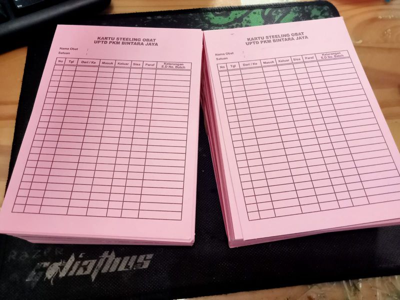 Kartu Stelling - Pink