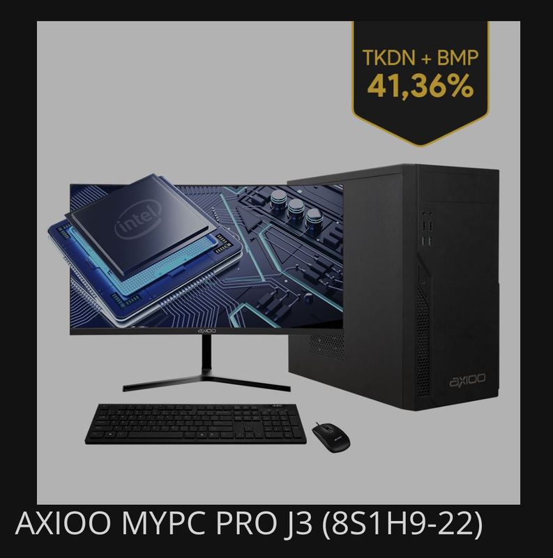Axioo PC Desktop i3 128Gb + 1 Tb 8Gb