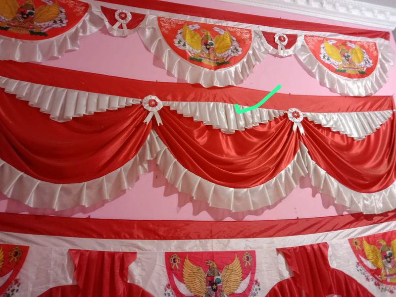 Bendera Background Kain Rumbai