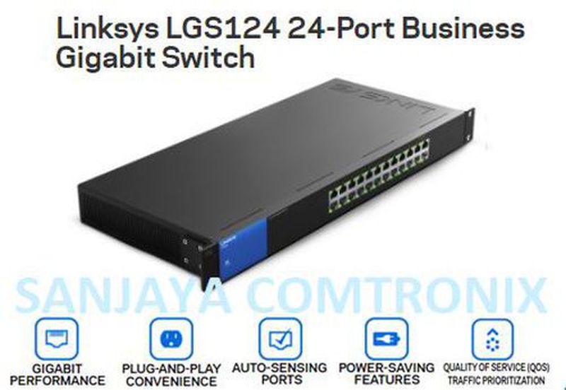 LINKSYS LGS124-AP 24-Port Business Gigabit Switch