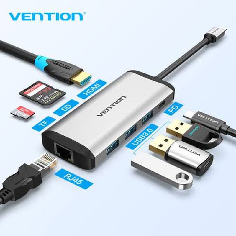 vention docking station 8 in 1 vention usb rj r45 hdmi