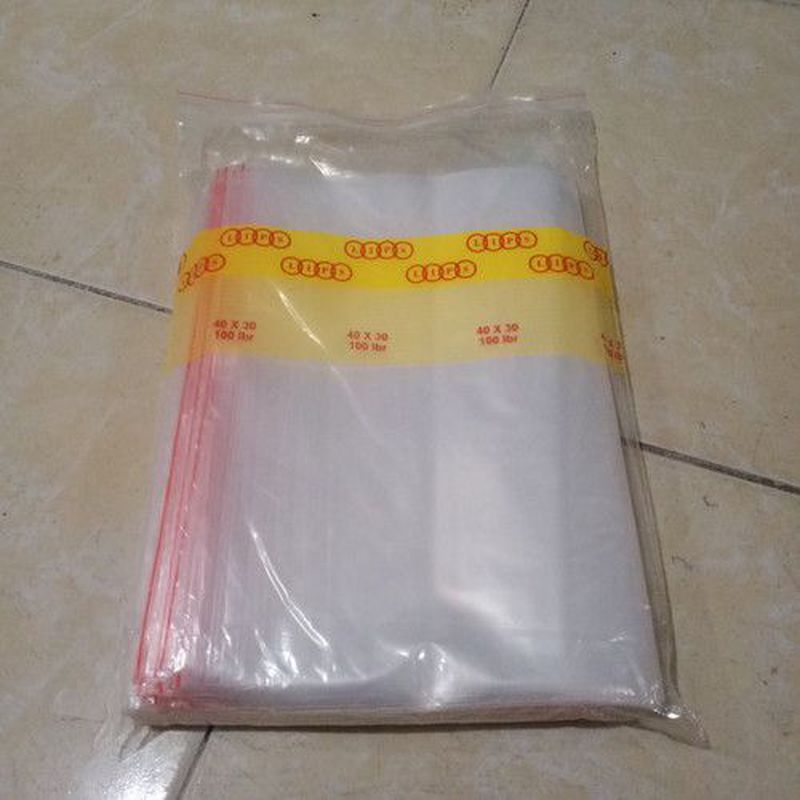KLIP PLASTIK OBAT POLOS 35 x 25 CM
