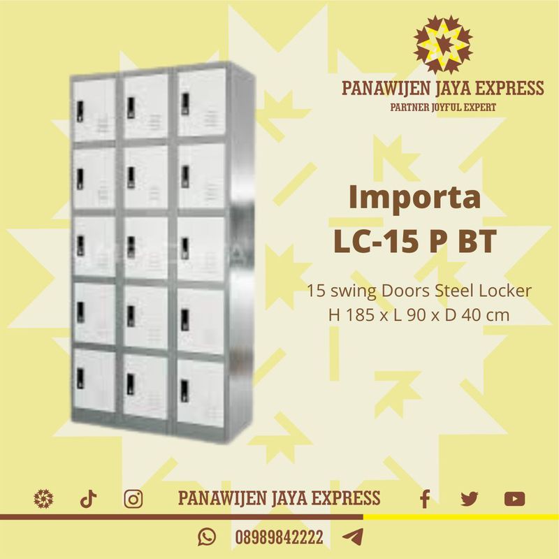 Loker Importa LC 15 P BT almari locker, loker besi, loker kantor, cv panawijen jaya express malang
