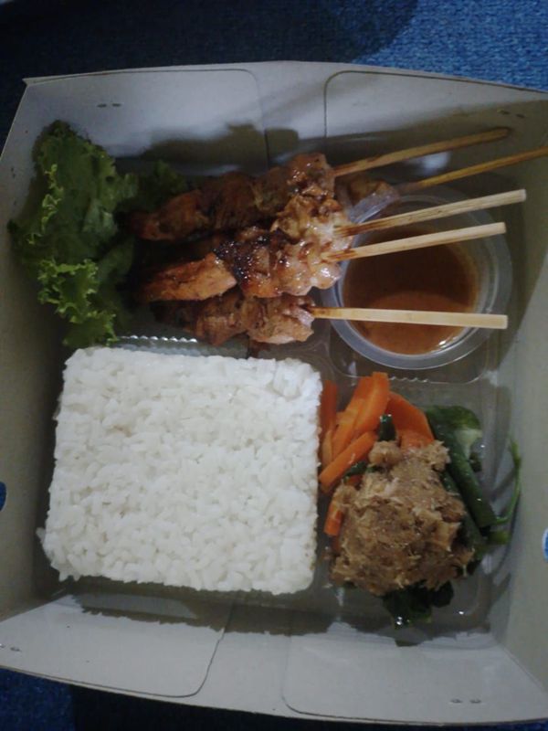 nasi box sate ayam