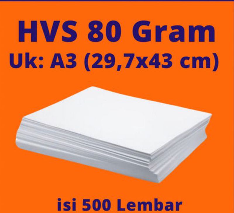 KERTAS HVS A3 80GRAM