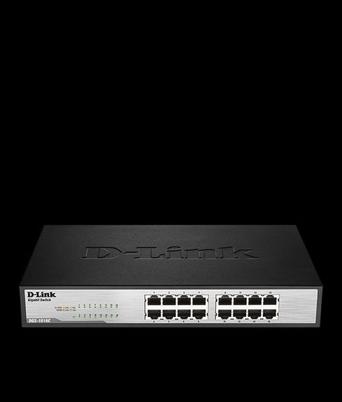 D-LINK 16-PORT GIGABIT UNMANAGED SWITCH DGS-1016C