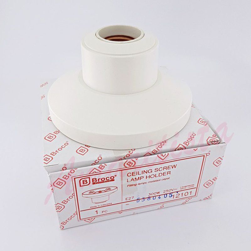 Fitting Plafon / Tempel Broco Besar LUX E27 300W 250V~ SNI
