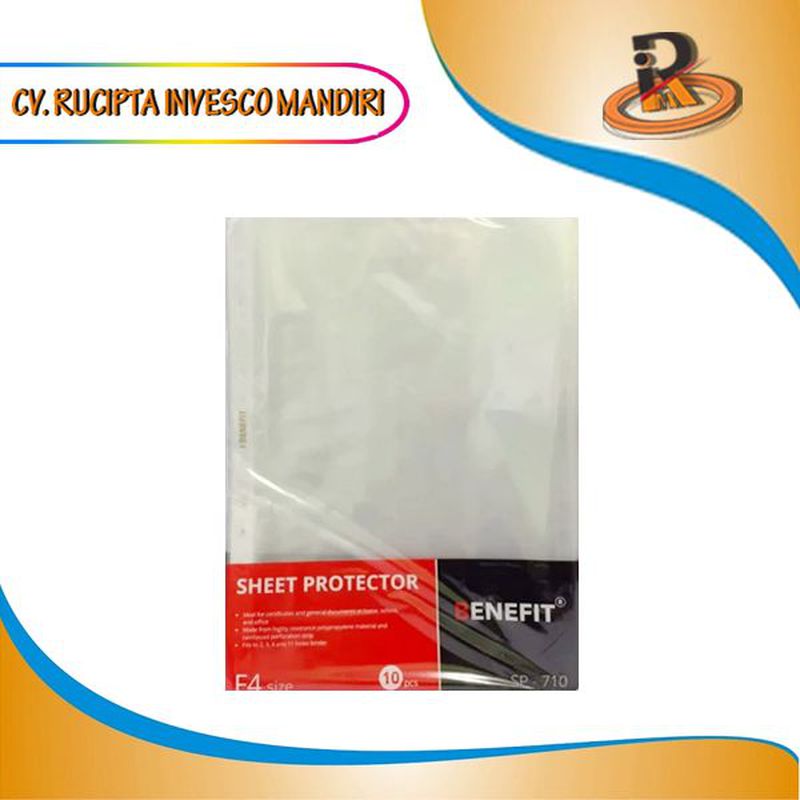 Sheet Protector / PP Pocket Folio/F4 (Isi 10 Lembar / Sheets)