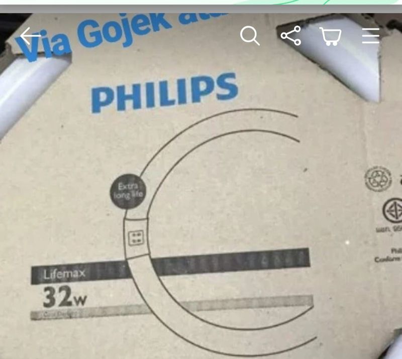 Lampu TL 32 watt bulat